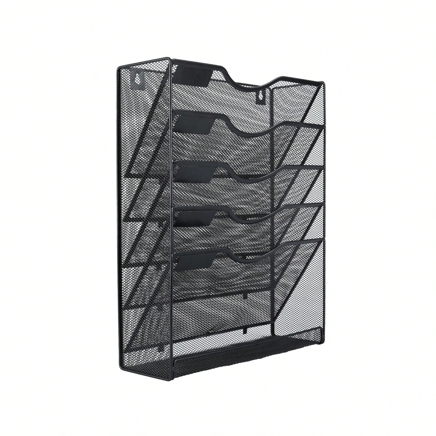 5 - Tier Mesh Wall File Organizer: Vertical Hanging File Holder With ...