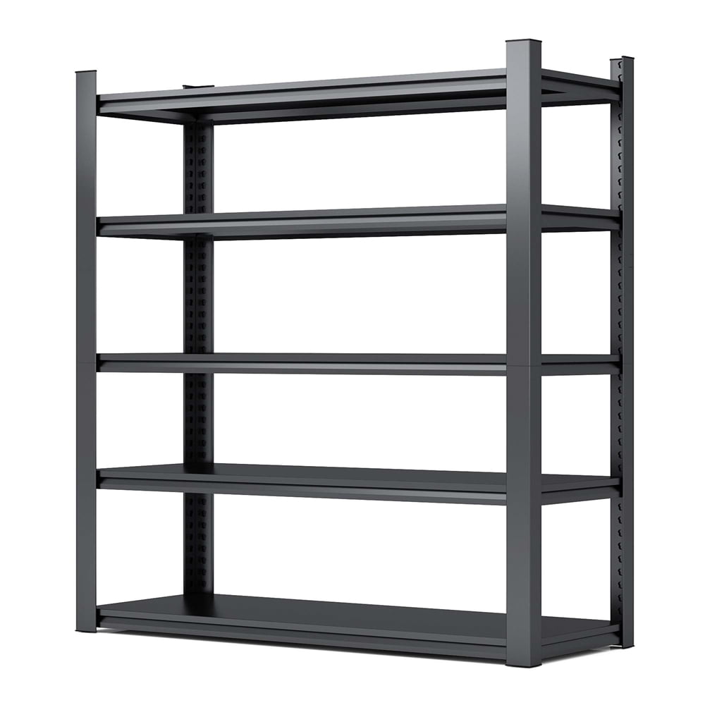 5-Tier Metal Garage Shelving, 2000LBS Heavy Duty Adjustable Storage ...