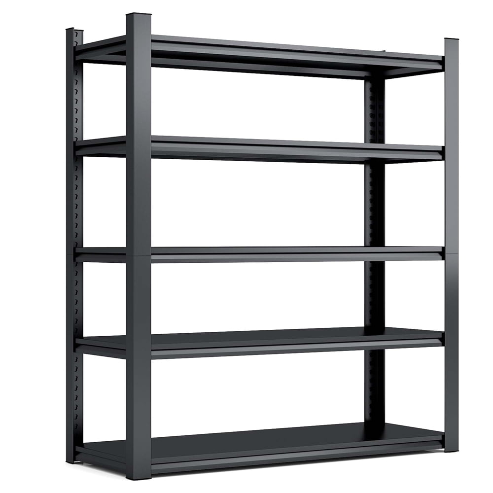 5-Tier Metal Garage Shelving, 2000LBS Heavy Duty Adjustable Storage ...