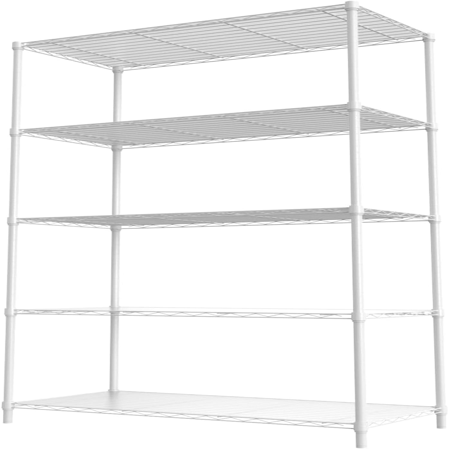 5 Tier Metal Garage Shelving Kitchen Shelves 1750LBS NSF Heavy Duty ...