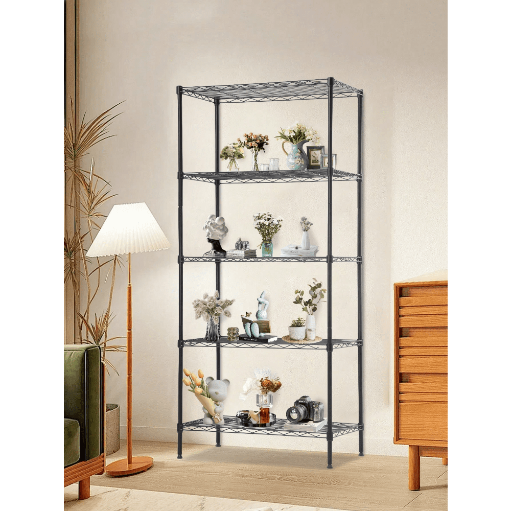 5-Tier Metal Shelves For Storage Wire Shelf Storage Shelves Shelving ...