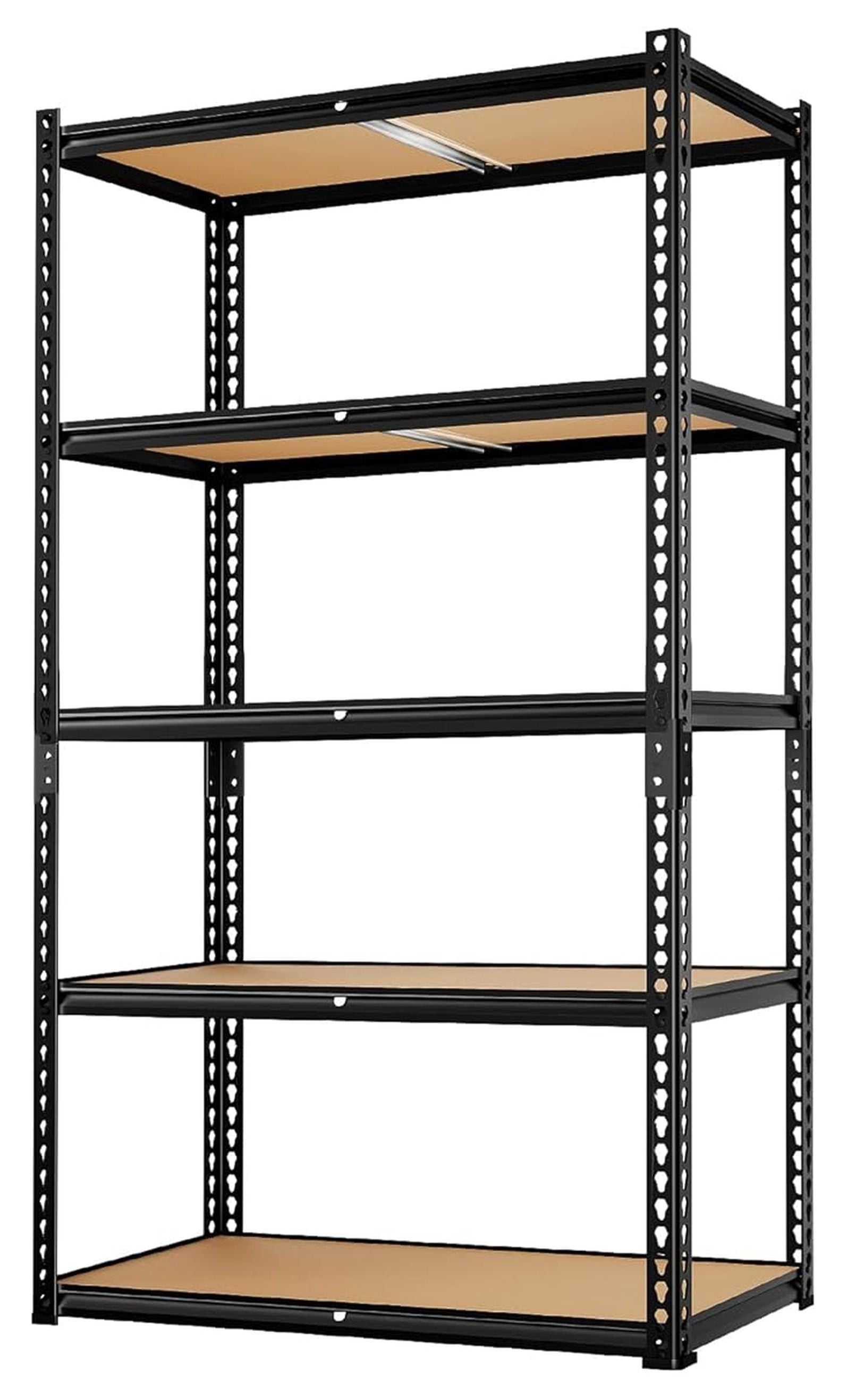 5-Tier Metal Shelving Unit - 2020 lbs Capacity - Heavy Duty Adjustable ...