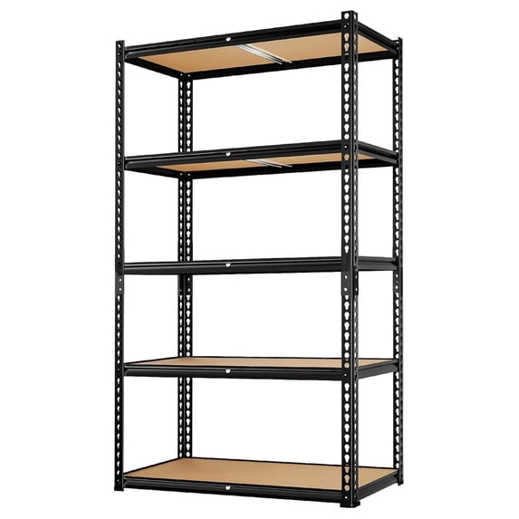 5-Tier Metal Shelving Unit - 2020 lbs Capacity - Heavy Duty Adjustable ...