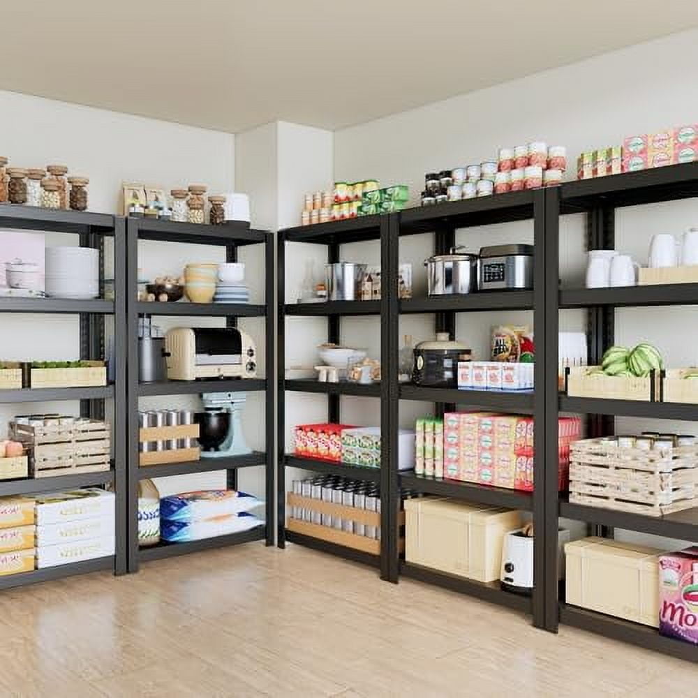 5-Tier Metal Storage Shelving Unit for Pantry, 71" H Heavy Duty Garage ...