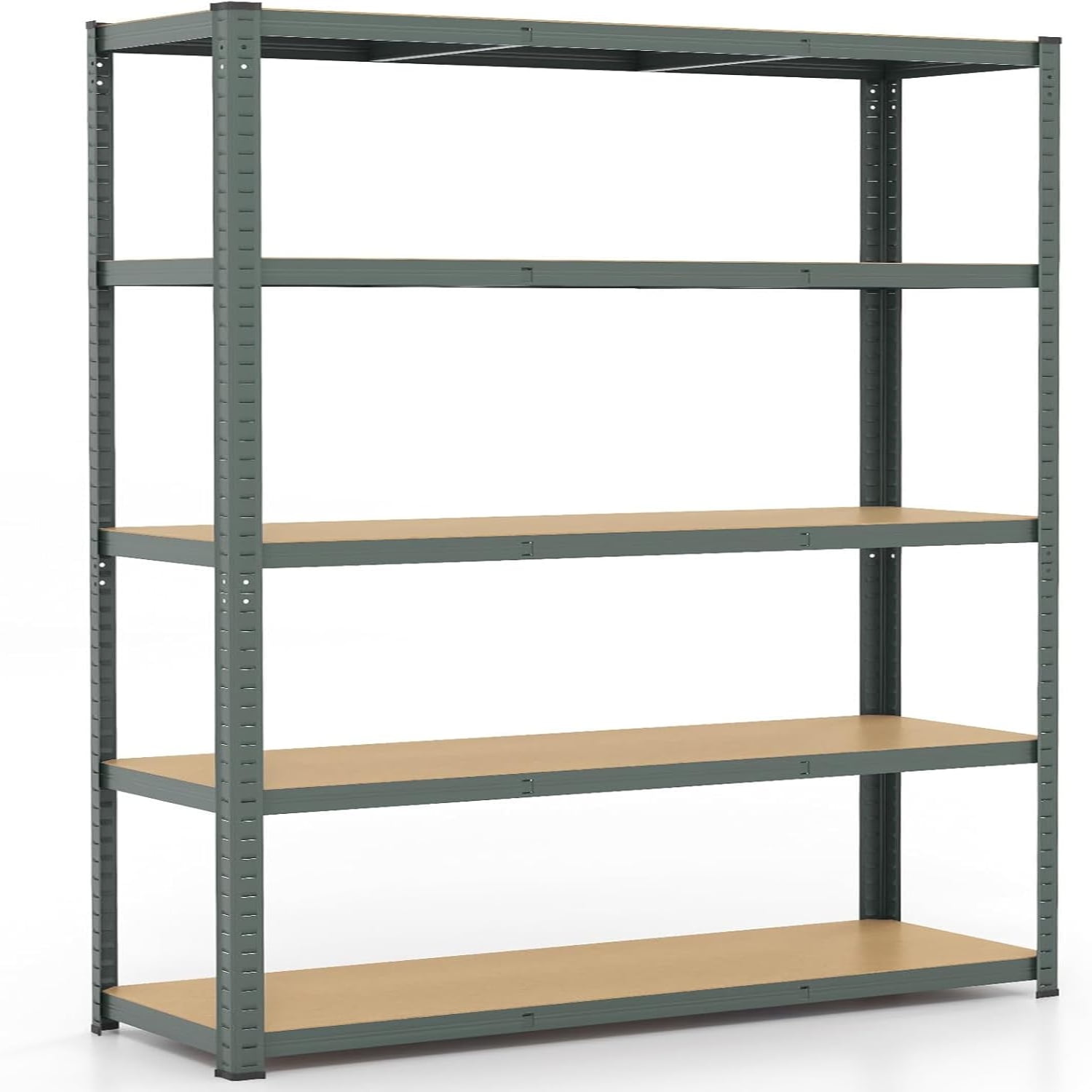 5-Tier Metal Utility Shelves Garage Storage Shelving Unit w/Adjustable ...