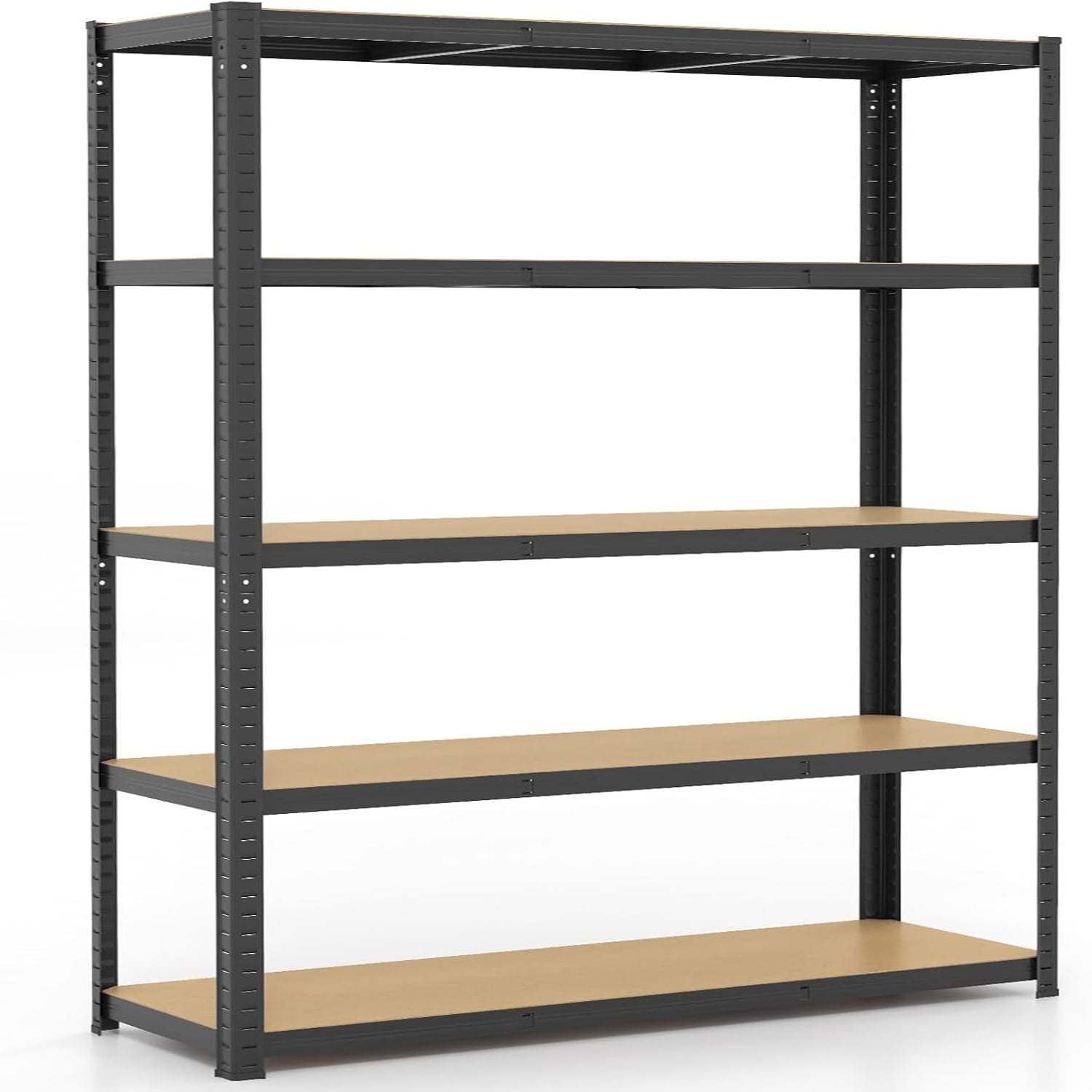 5-Tier Metal Utility Shelves Garage Storage Shelving Unit w/Adjustable ...
