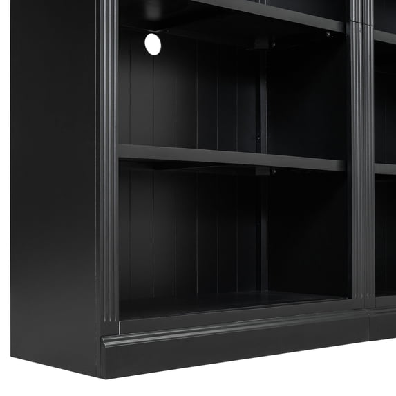 5-Tier Modern Bookcase for Home Office | LED Lighting with USB ...