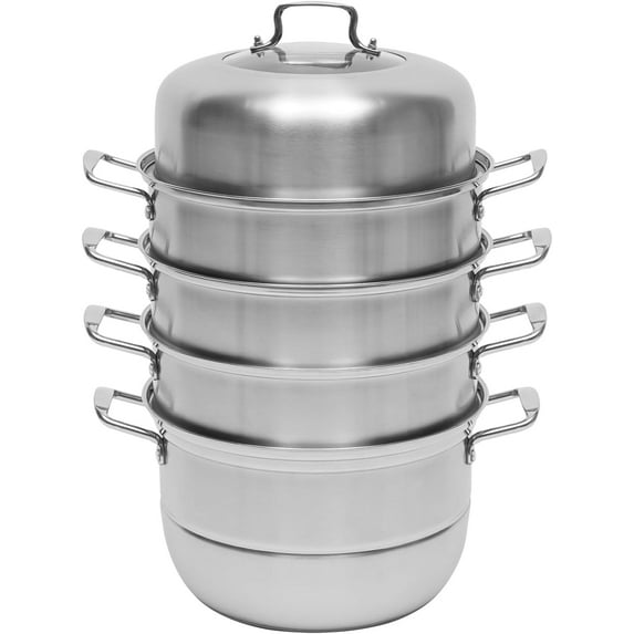 5 Tier Multi Tier Layer Stainless Steel Steamer Pot For Cooking With ...