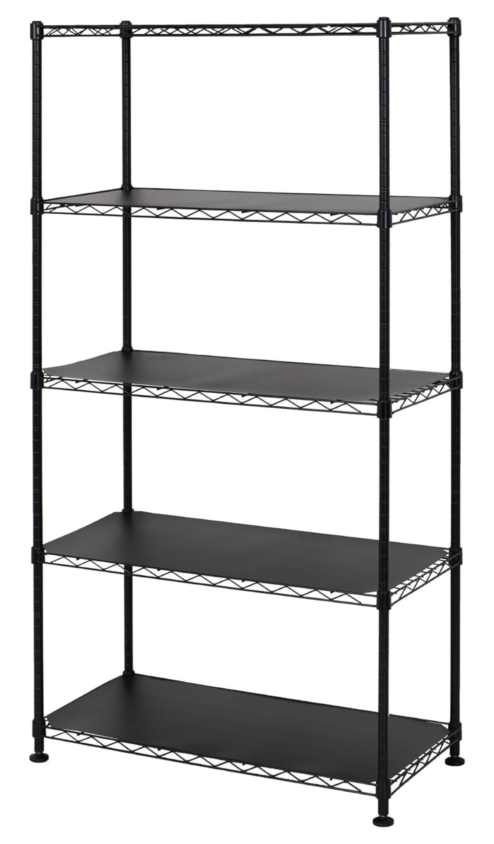 5-Tier NSF Certified Wire Shelf: Multi-Purpose Steel Storage Shelving ...