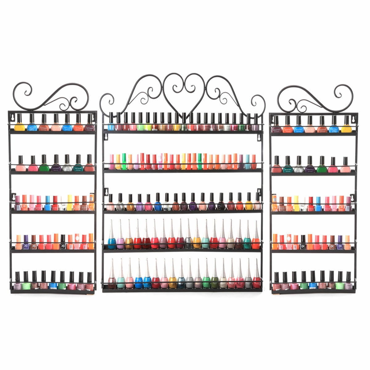 5-Tier Nail Polish Display Mount Organizer Wall Rack Stand Holder 180 ...