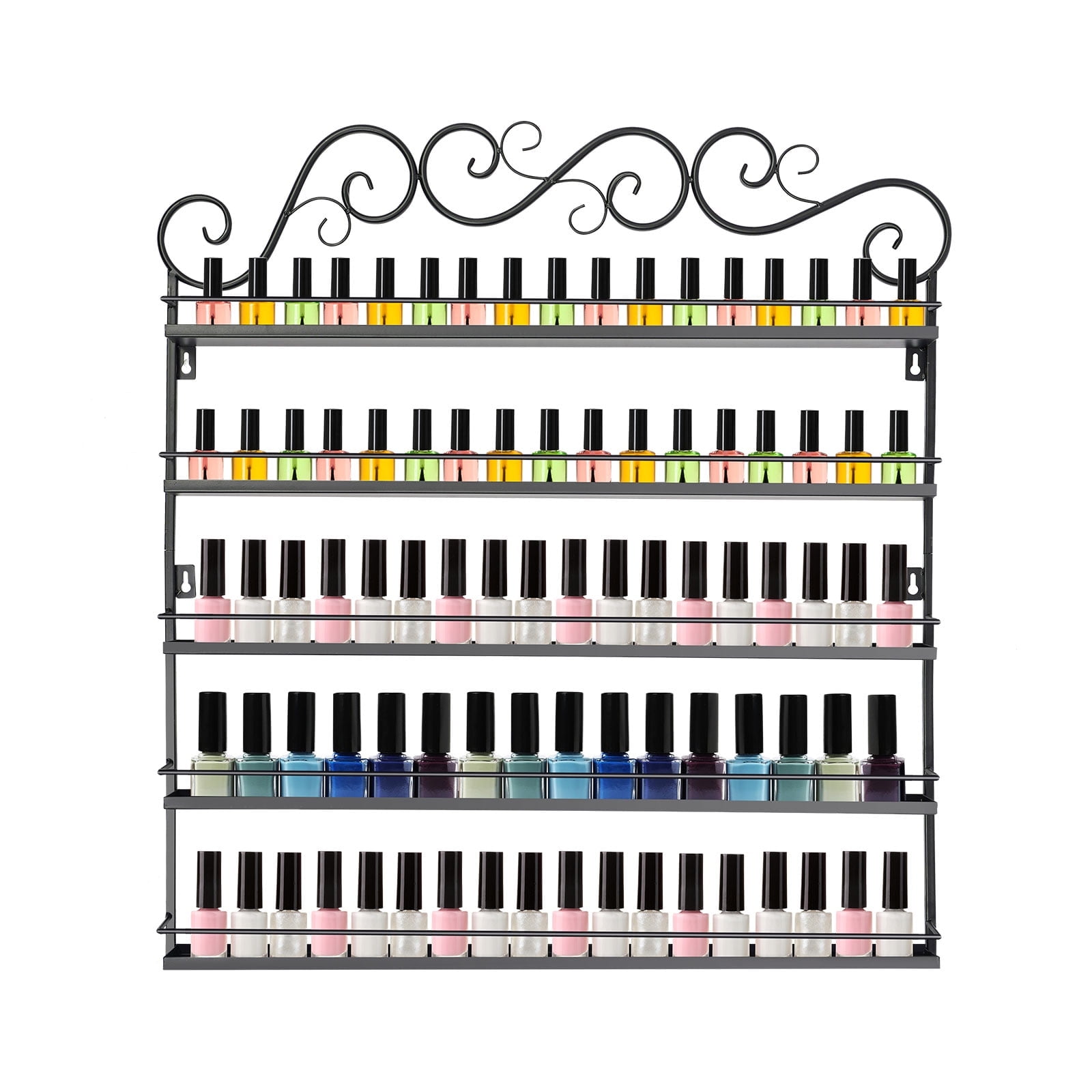 5 Tier Nail Polish Racks, Nail Polish Racks for The Wall, Nail Polish ...