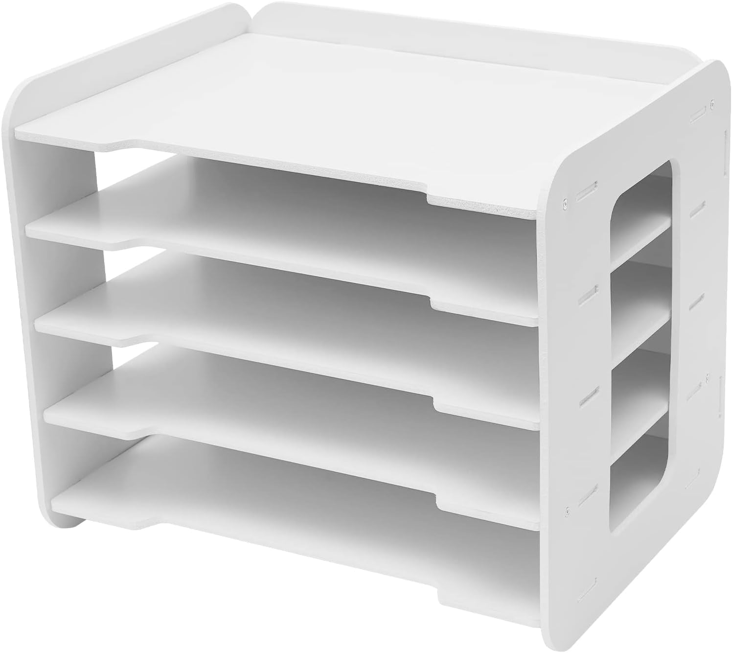 5-Tier Paper Storage Organizer, Construction Paper Holder and Desktop ...