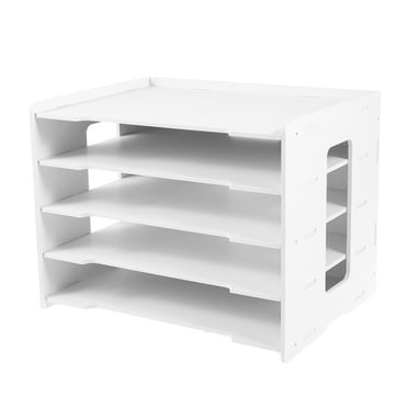 Ballucci 5-Tier Desk Office Document Organizer, File Holder, Wood ...