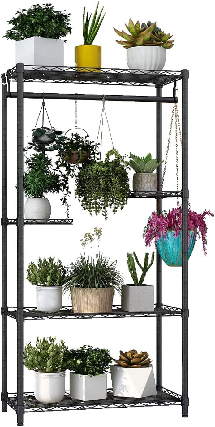 5-Tier Plant Stand for Indoor Outdoor, Large Multiple Flower Pot Holder ...