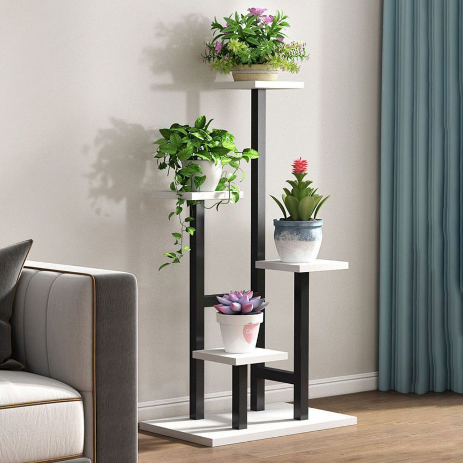 5 Tier Plant Stand Indoor,Planter Rack Storage Organizer Flower Pot ...