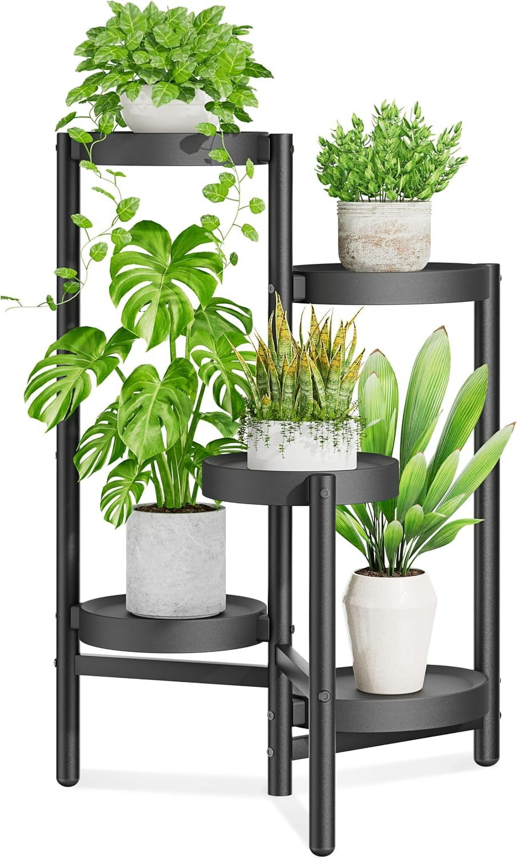 5 Tier Plant Stand Indoor, Tiered Plant Stand Outdoor Tall for Multiple ...