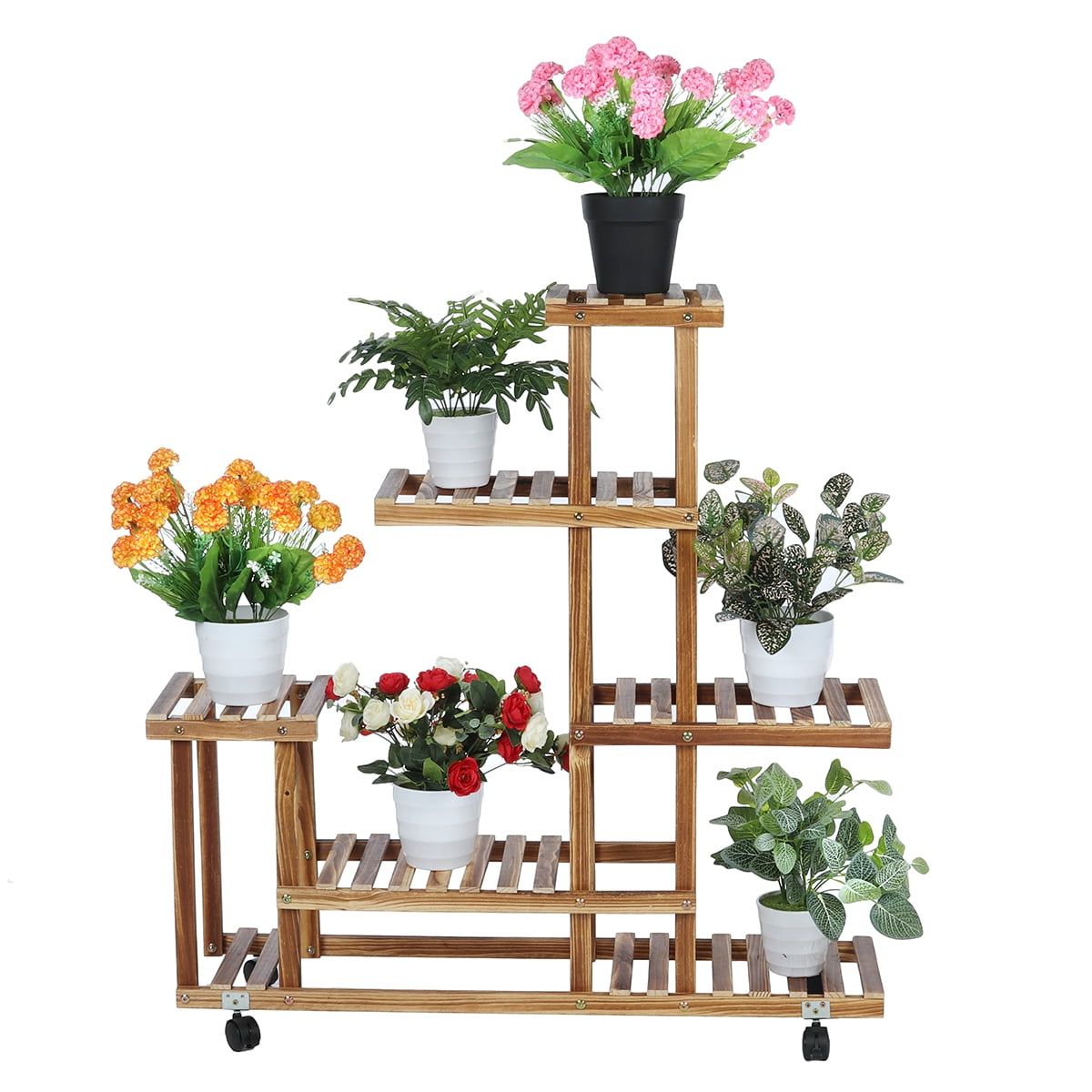 5 Tier Plant Stand, Large Multi Layer Flower Pot Stand Shelf Potted ...