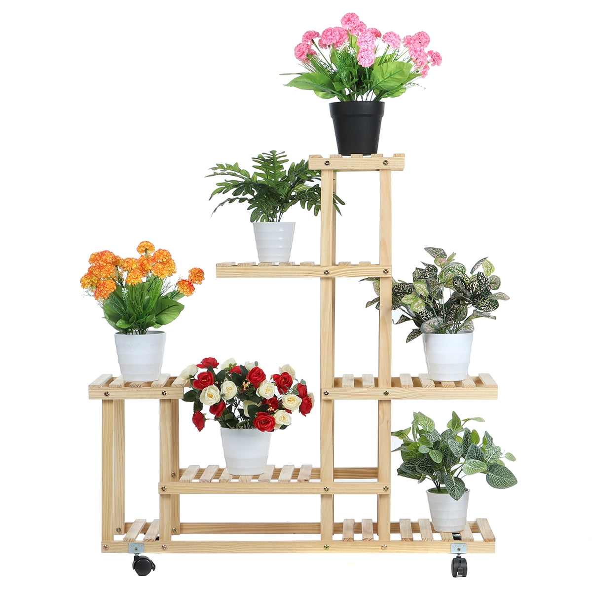 5 Tier Plant Stand, Large Multi Layer Flower Pot Stand Shelf Potted ...