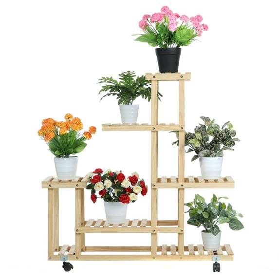 5 Tier Plant Stand, Large Multi Layer Flower Pot Stand Shelf Potted ...