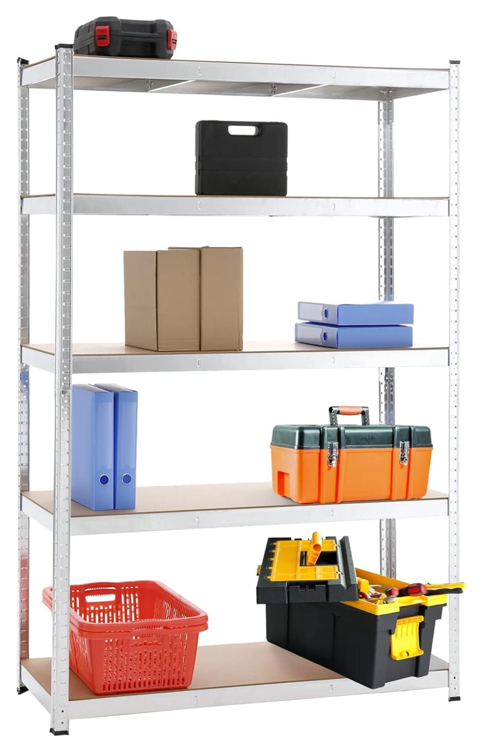 5 Tier Racking Shelf 70.8x47.2x17.7 inch Garage Shelving Storage ...