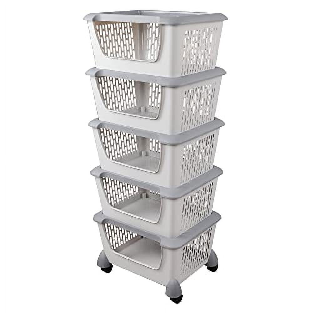 5-Tier Rolling Storage Basket – Organize Family Life with Ease ...