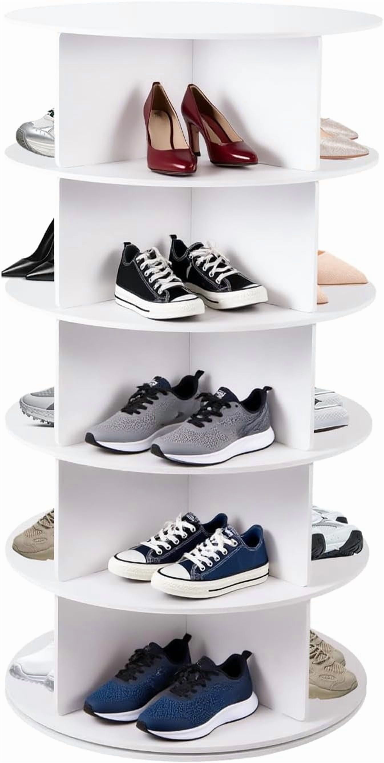 5 Tier Rotating Shoe Rack,Round Shoe Rack,frees Standing Shoe Racks ...