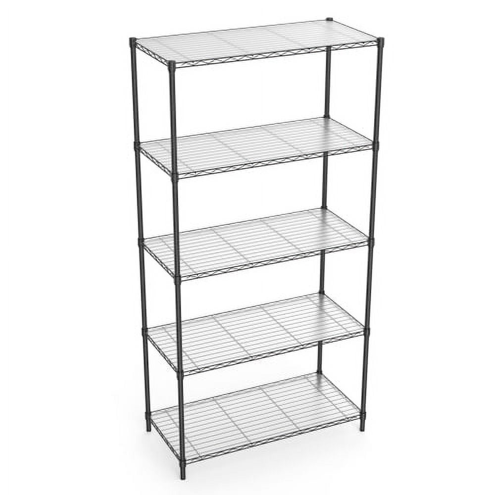 5 Tier Shelf Wire Shelving Unit - Walmart.com