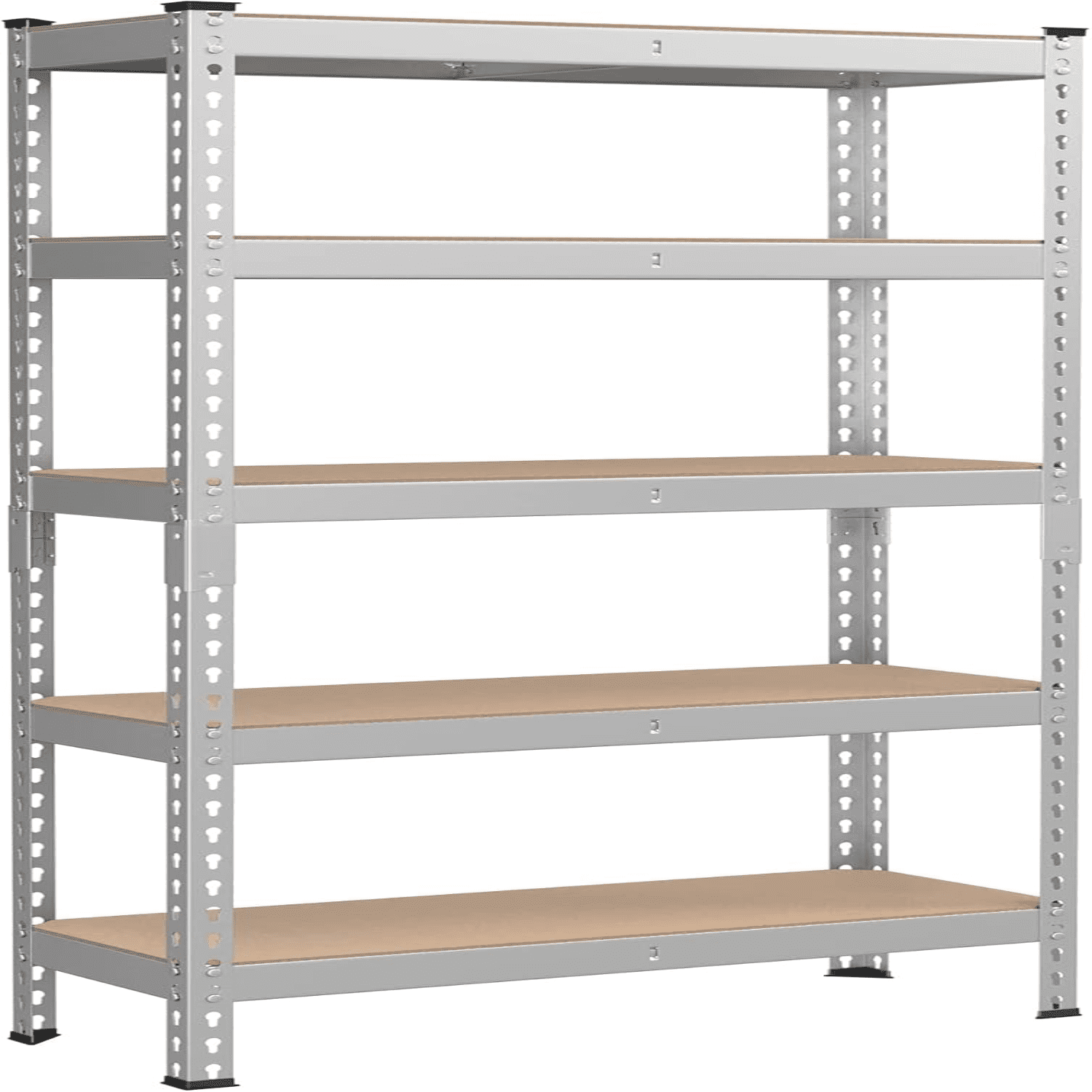 5-Tier Shelves Garage Boltless Assembly Adjustable Shelving Unit 23.6 x ...