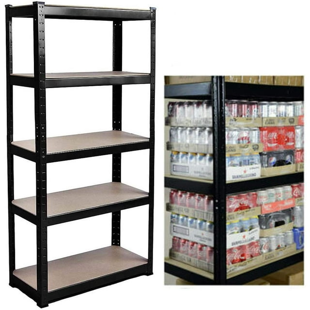 5-Tier Shelving Unit 70" x 35" x 16" Shelving for Garages and Sheds ...