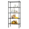 5-Tier Shelving Unit Adjustable Metal Shelves 48" H Storage Rack Wire ...