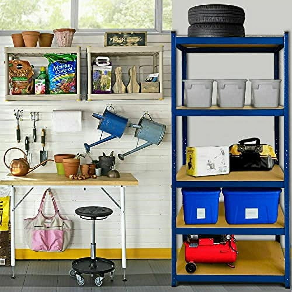5 Tier Shelving Unit Storage Units Heavy Duty Metal Shelves for ...