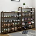 DAOHAO 5-Tier Free Standing Bamboo Wood Shoe Rack, Brown - Walmart.com