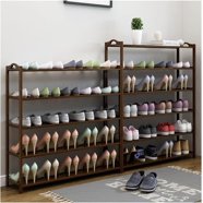 Vebreda 10 Tiers Shoe Rack with Dustproof Cover, Free Standing Shoe ...