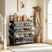 decorUhome, Bamboo Shoe Rack, 3-Tier Organizer, Entryway or Closet ...