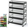 5 Tier Snack Organizer Candy Display Rack for Countertop Snack Rack ...