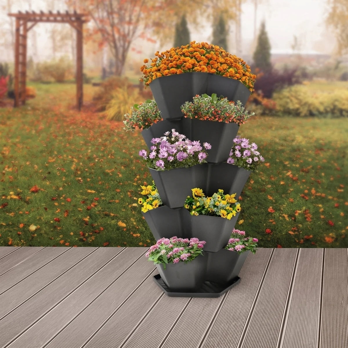 5-Tier Stackable Planter by Multy - Walmart.com