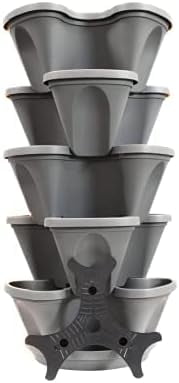 5 Tier Stacking Planters - Strawberry, Herb & Vegetable Planter ...