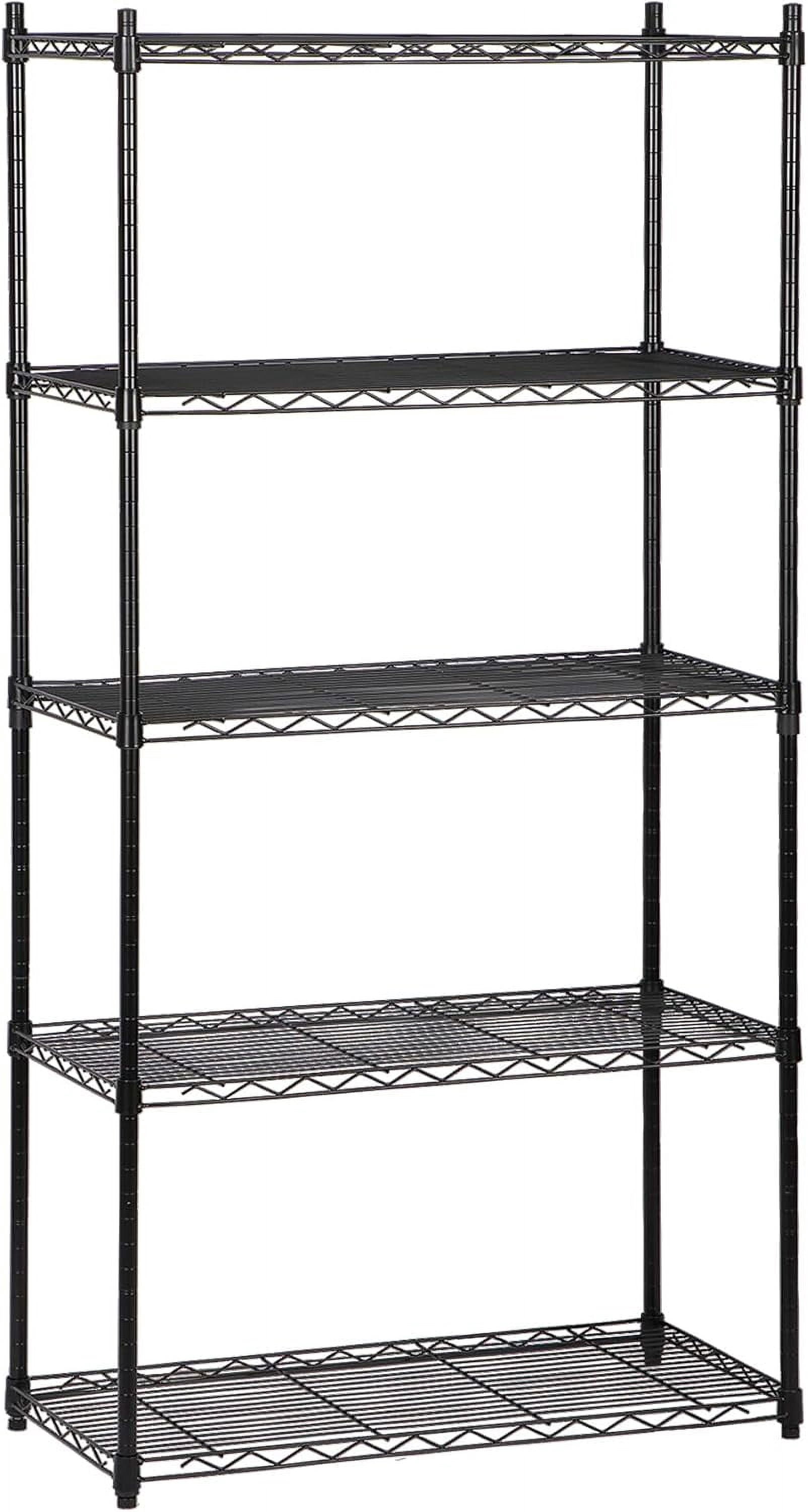 JupiterForce 5-Tier Standing Shelf Units, Storage Shelving Organizer ...