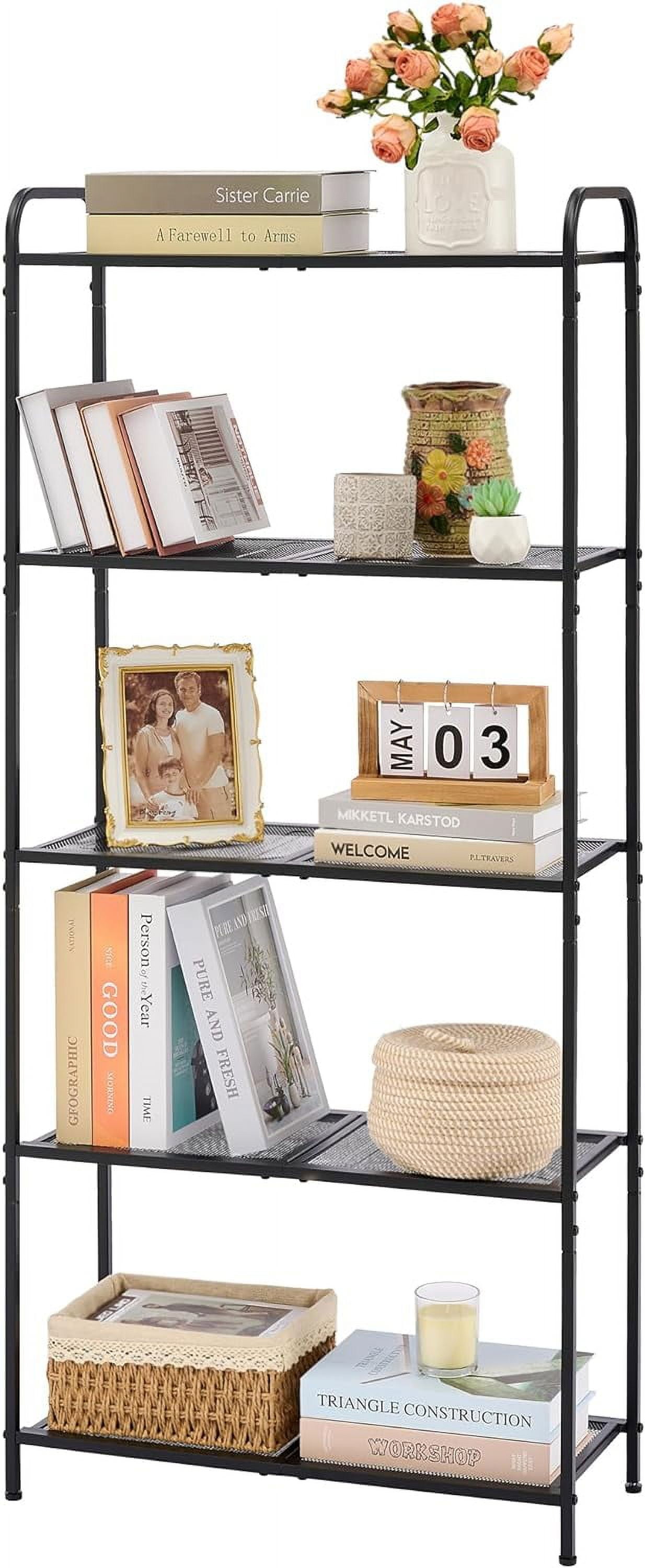 5-Tier Storage Rack, Adjustable Shelving Unit Storage Shelves ...
