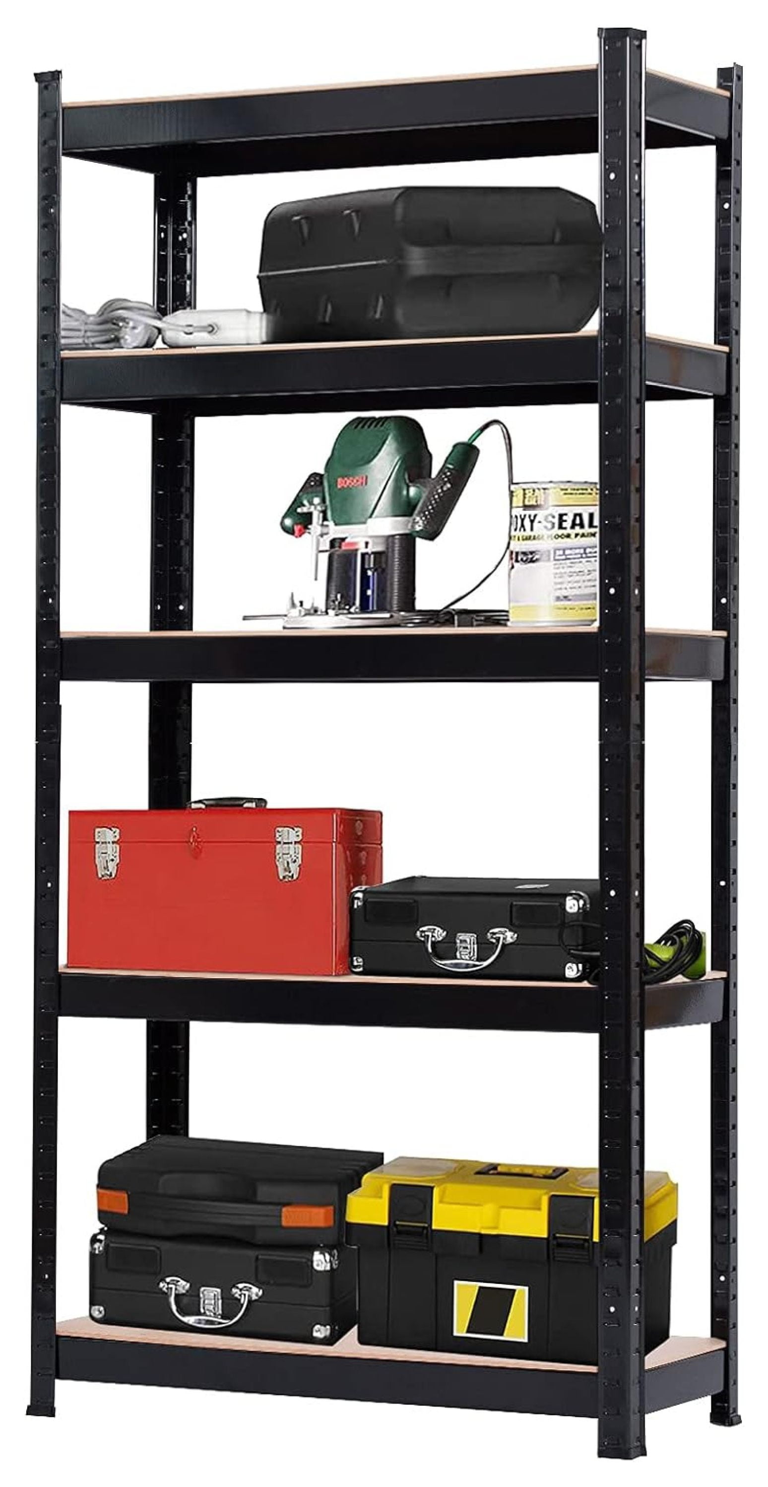 5 Tier Storage Rack,Heavy Duty Metal Shelving Unit Storage Rack Unit ...