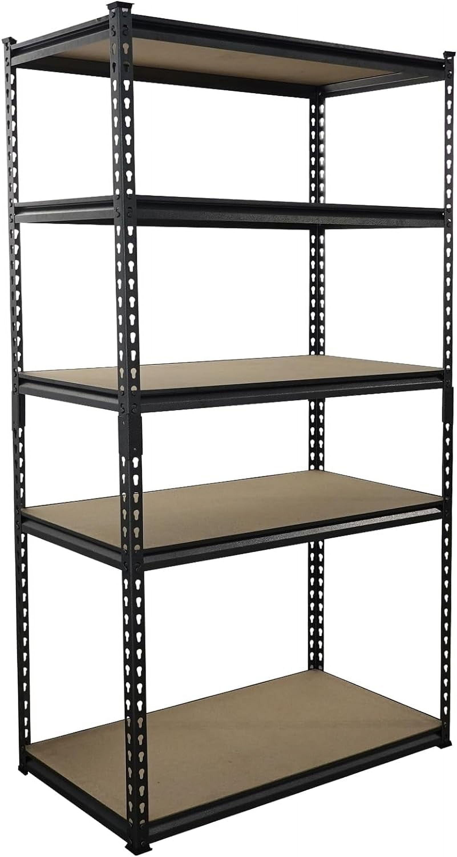5-Tier Storage Rack Metal Shelving, Shelves Unit, Adjustable, Heavy ...