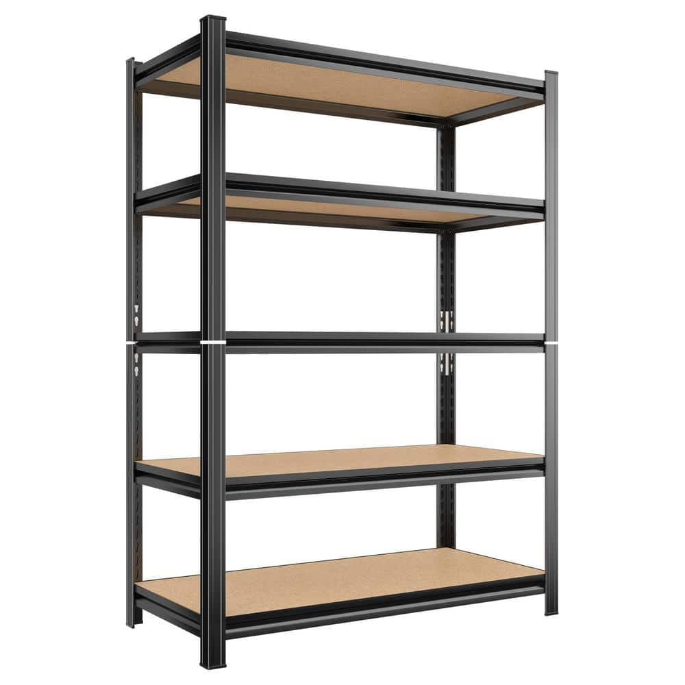5 Tier Storage Rack with Adjustable Height Shelving for Warehouse and ...