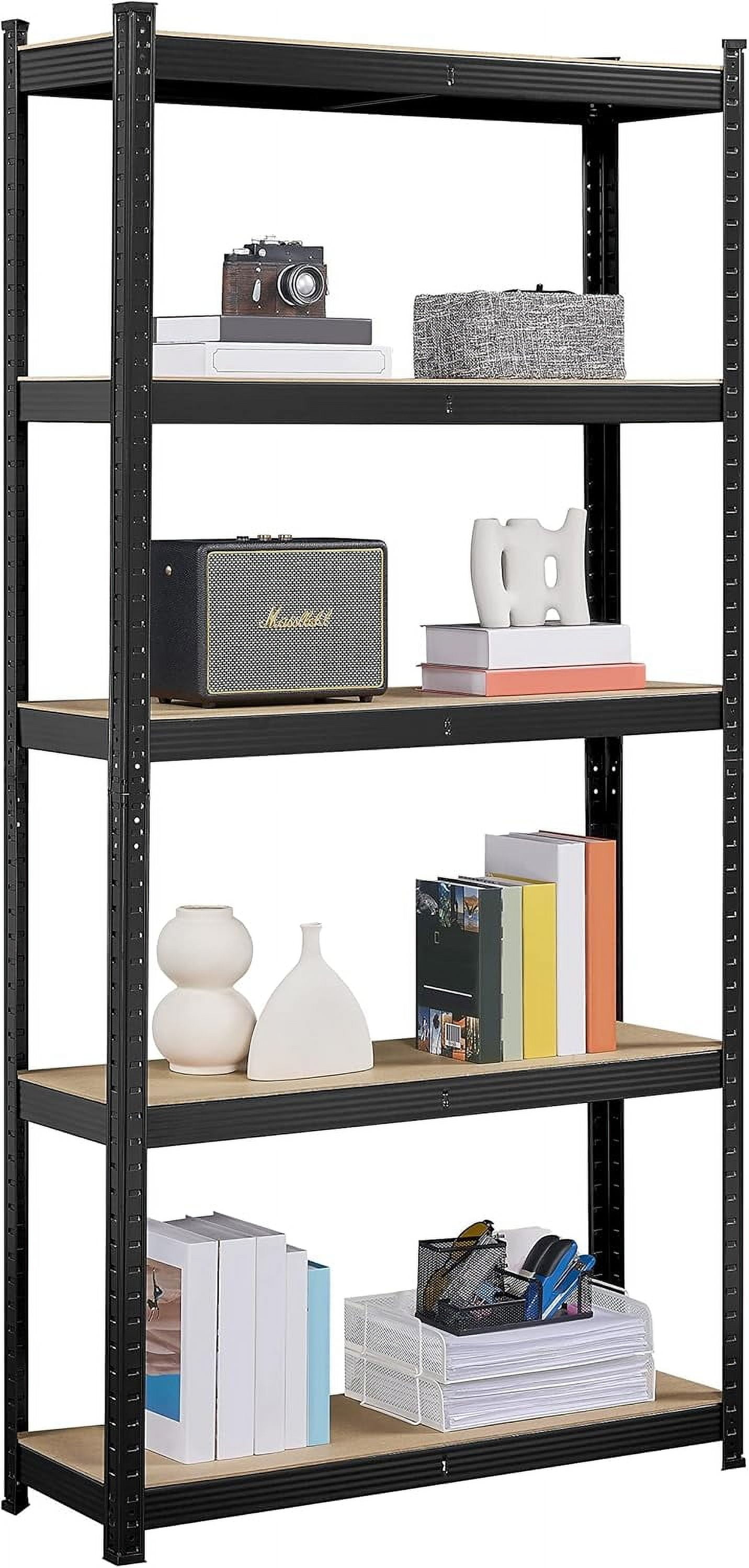 5 Tier Storage Shelf, Standing Shelf Units, Heavy Duty Shelving ...