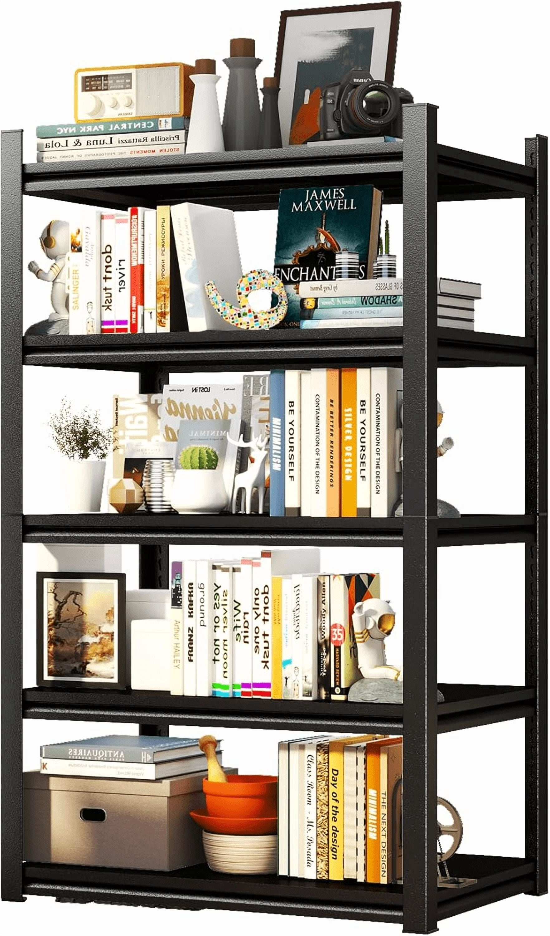 5-Tier Storage Shelves, 72''H Garage Metal Shelving Unit, Adjustable ...