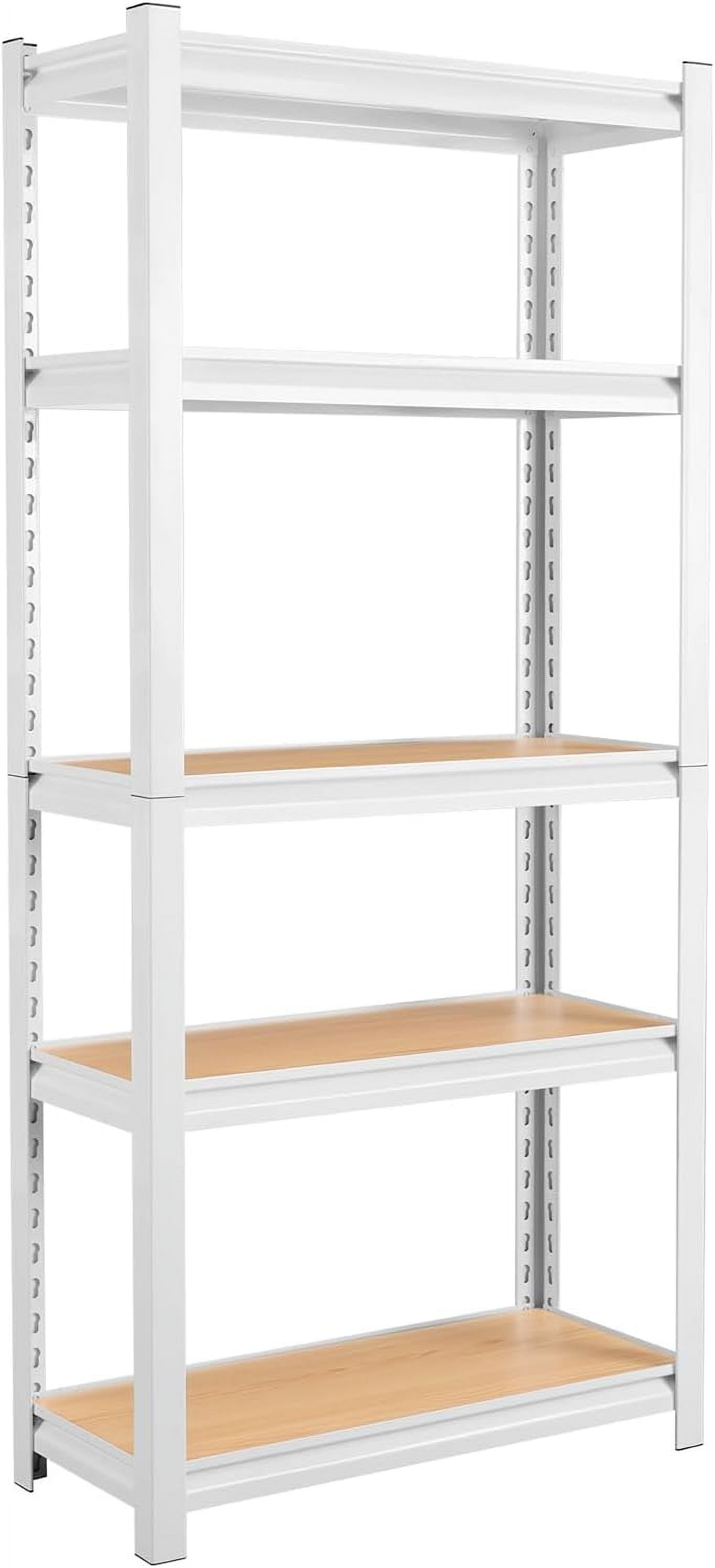 5 Tier Storage Shelves - Adjustable Metal Storage Utility Shelf, Heavy ...