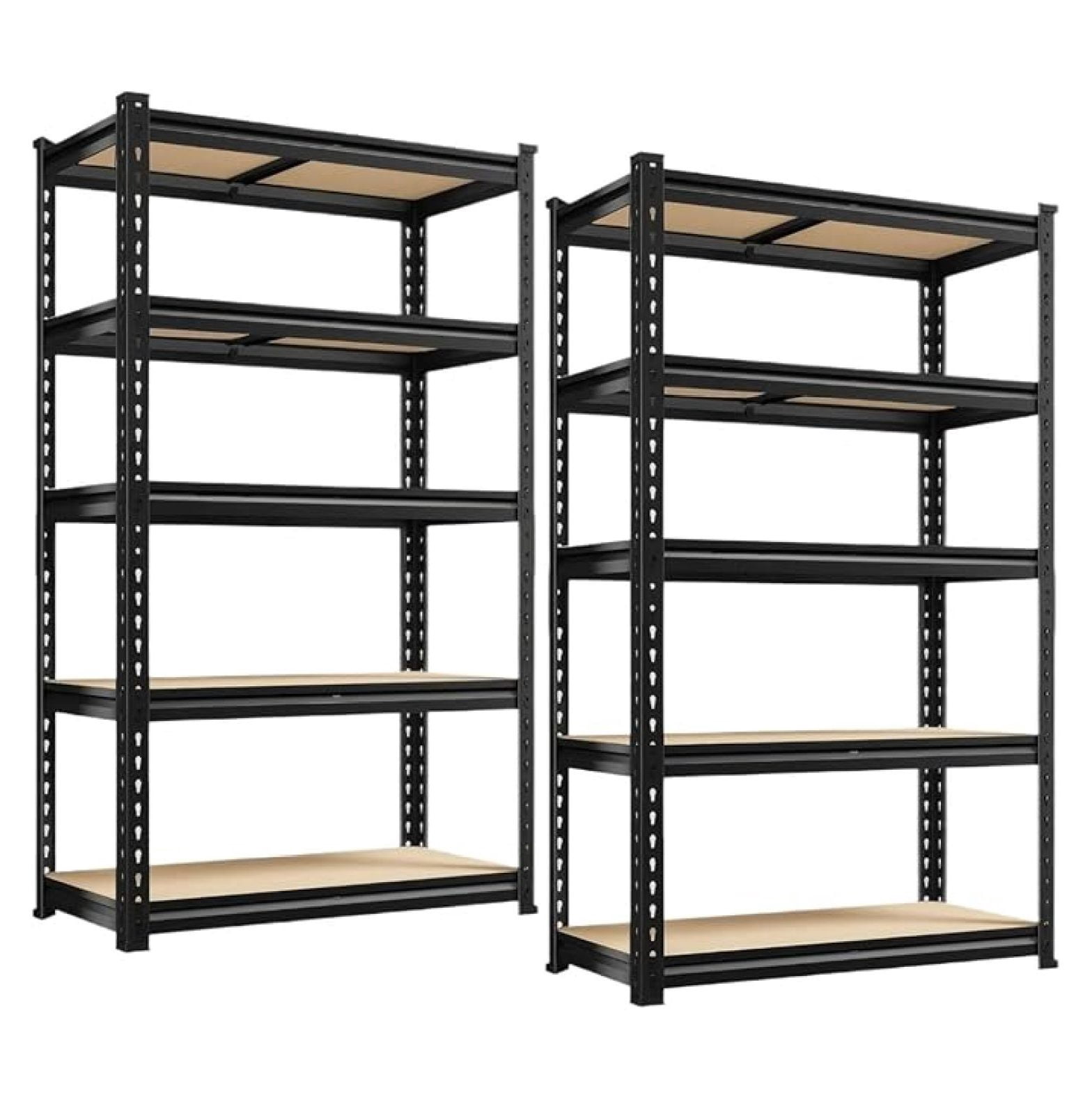 5-Tier Storage Shelves, Garage Shelving, Heavy Duty Adjustable Garage ...
