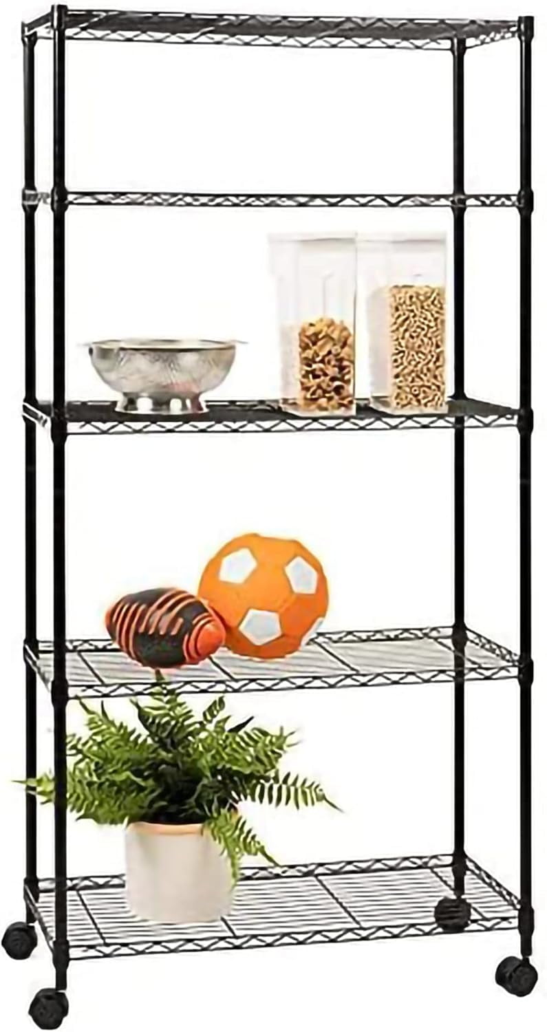5-Tier Storage Shelves Heavy Duty (750LBS Capacity) for Storage Kitchen ...