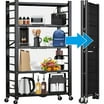 Muscle Rack 5 Tier Wire Shelving Unit with Hooks in Silver - Walmart.com