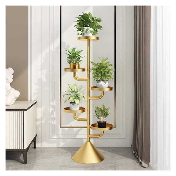 5 Tier Tall Plant Stand Multiple Flower Pot Holder Shelves Planter ...