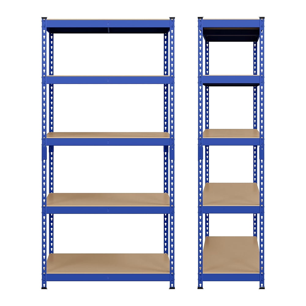 5-Tier Utility Shelves, Metal Heavy Duty Shed Shelving, Adjustable ...